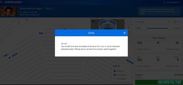 How To Bypass Ticketmaster Cant Leave Single Seat